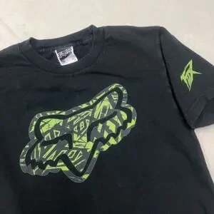 Fox | Shirts | Y2k Fox Racing Tshirt Mens Small Black Bold Graphic Logo ...